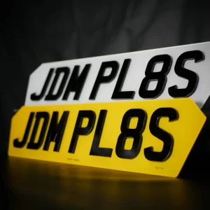 4D 3mm Hex Number Plates #1 | JDM Plates