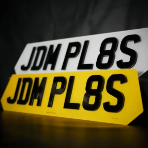 4D 3mm Hex Number Plates #2 | JDM Plates