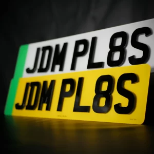 4D 5mm Electric Car Number Plates | JDM Plates