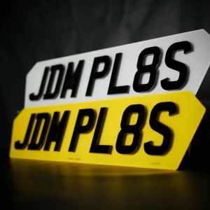 4D 5mm Hex Number Plates #1 | JDM Plates