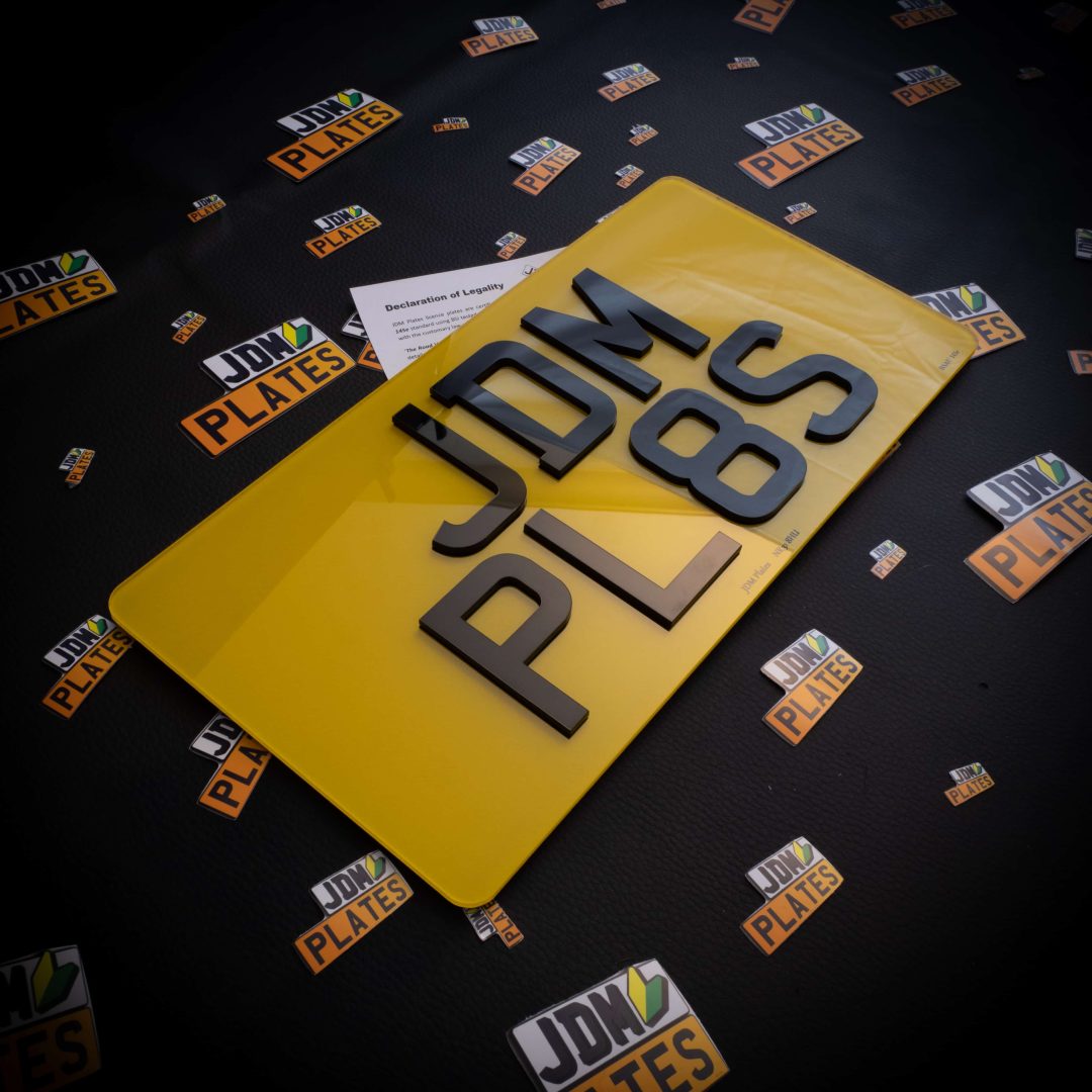 4D 3mm Import Number Plates For JDM Vehicles