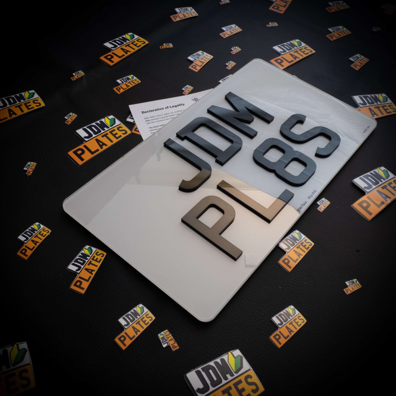 4D 3mm Import Number Plates For JDM Vehicles