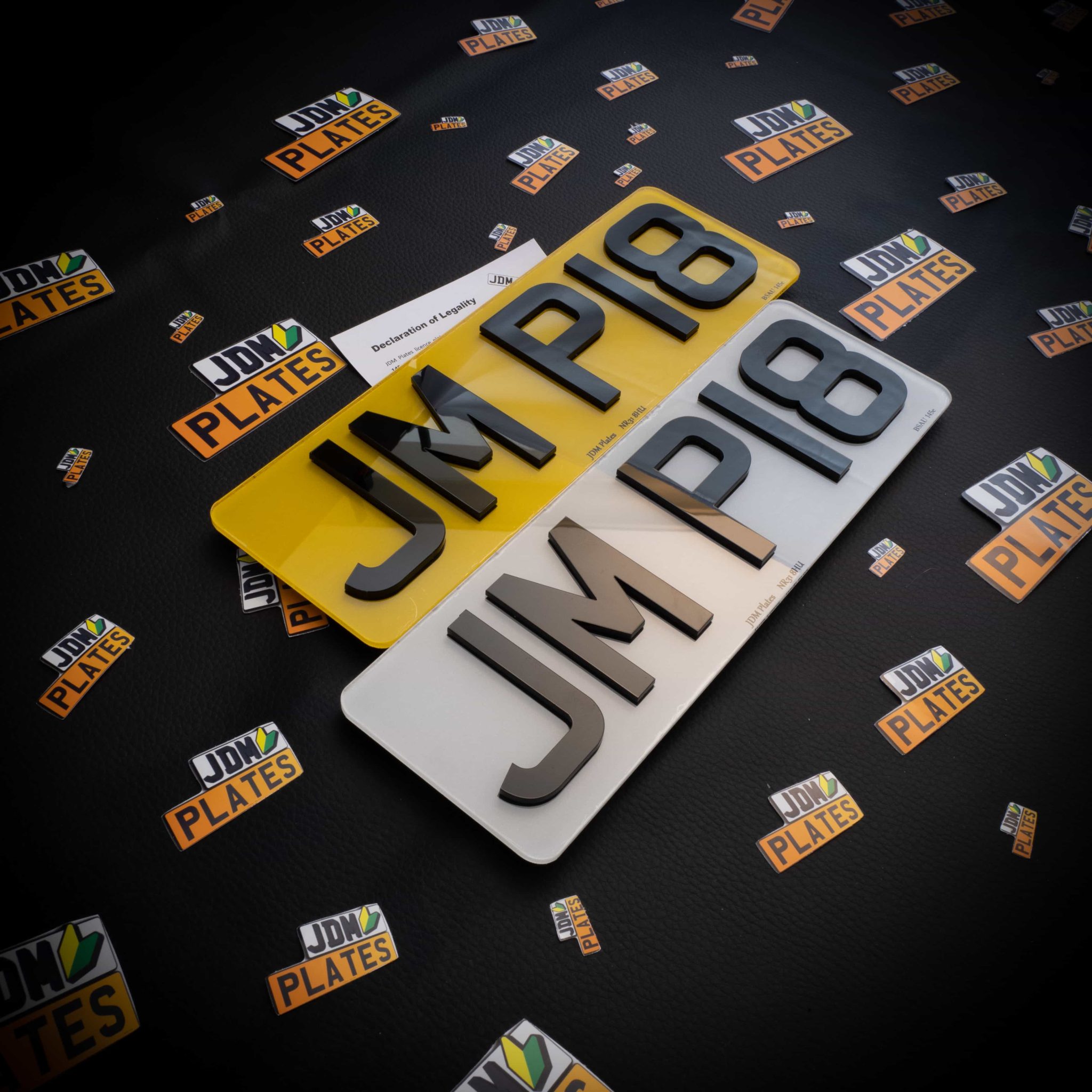 4D 3mm Import Number Plates For JDM Vehicles