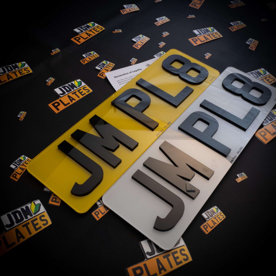 4D 3mm Number Plates For All Vehicles
