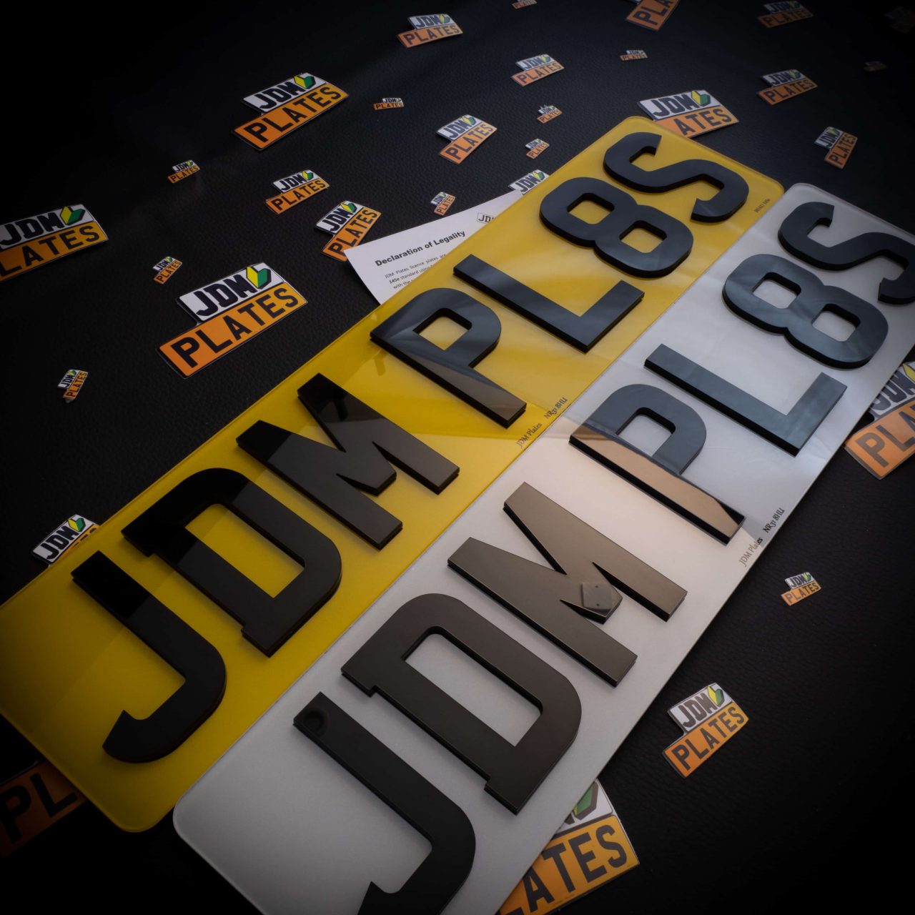 4D 3mm Number Plates For All Vehicles