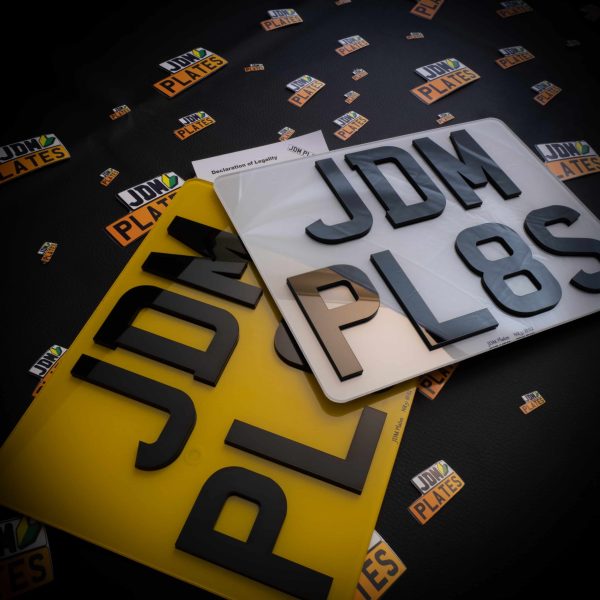 4D 3mm Number Plates For All Vehicles