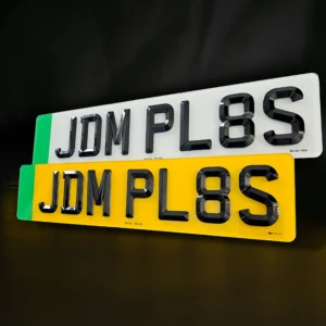 4D Retro Electric Car Number Plates | JDM Plates