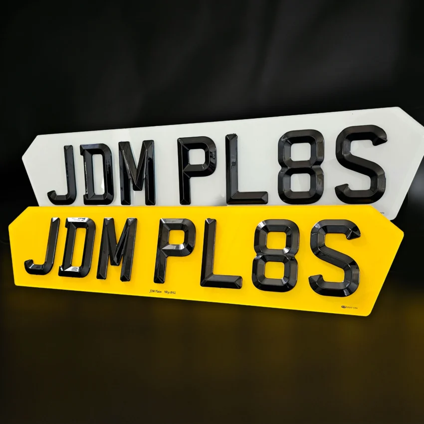4D Retro Hex Number Plates #1 | JDM Plates