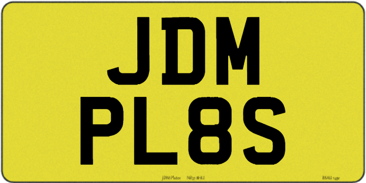 Number Plate Sizing Guide - JDM Plates Best No1 Premium