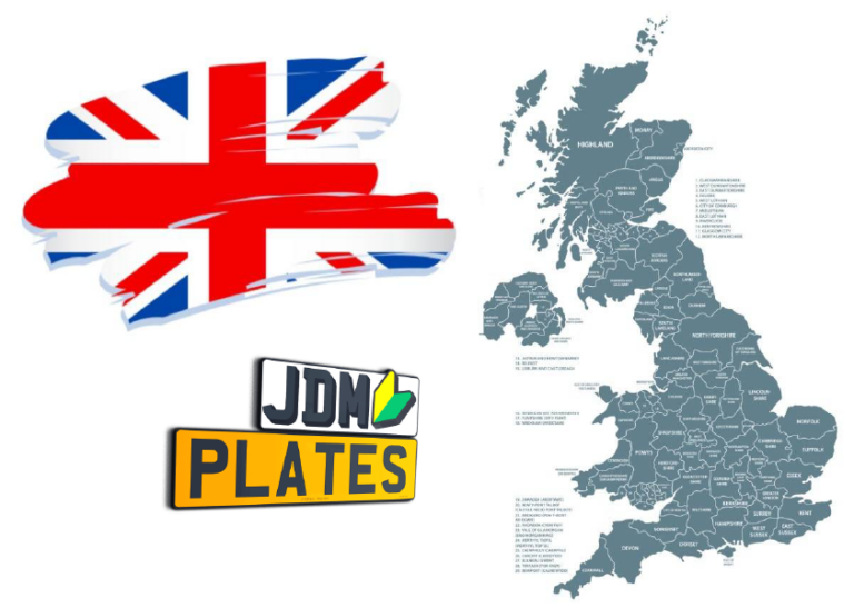 A Brief History Of Number Plate Area Codes | JDM Plates