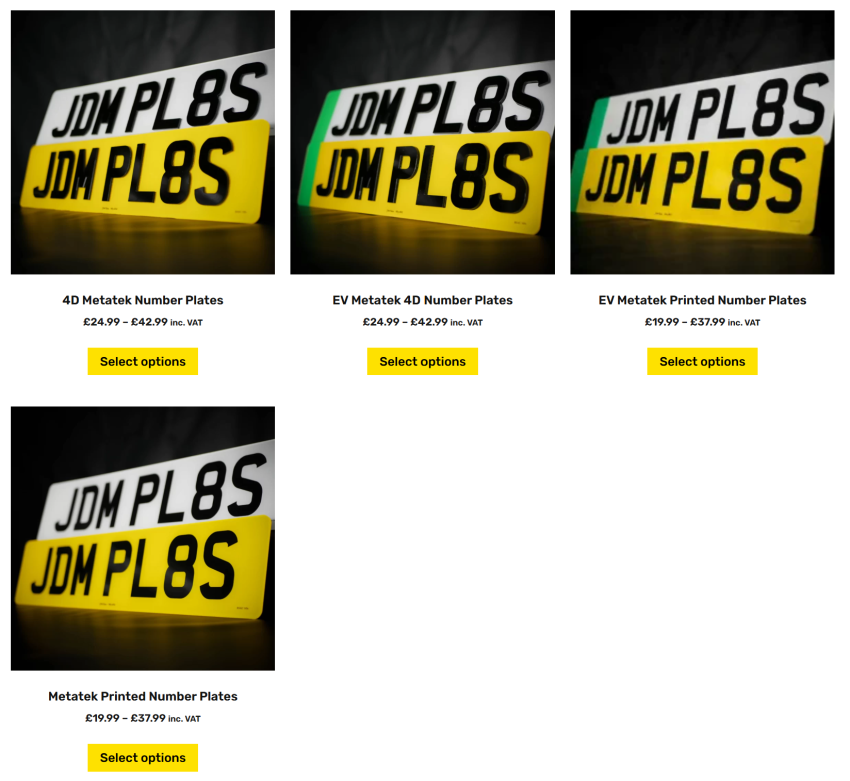 Metatek Number Plates Explained – Eco, Legal & Stylish