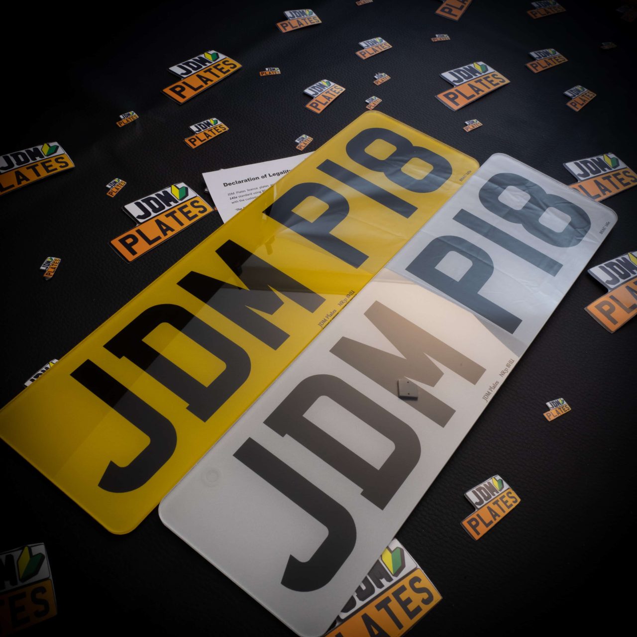 Small, Legal, Printed Number Plates For All Vehicles