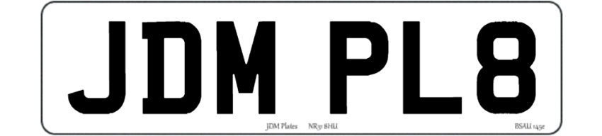 Number Plate Sizing Guide - JDM Plates Best No1 Premium