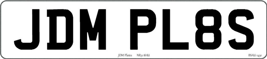 Number Plate Sizing Guide - JDM Plates Best No1 Premium